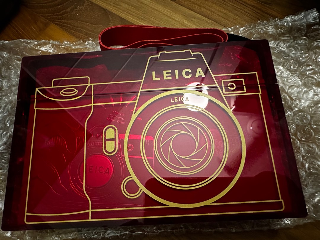 Brand NEW limited EDITION Leica Red Box hand bag hong Bao Ang pao red ...