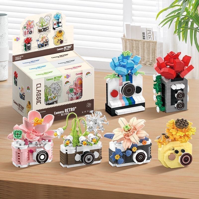 Camera Retro Flower Building Block Set, Hobbies & Toys, Toys & Games on ...