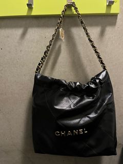 Chanel Gabrielle Tweed Hobo Bag, Luxury, Bags & Wallets on Carousell
