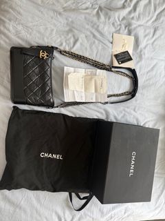 Chanel Gabrielle Tweed Hobo Bag, Luxury, Bags & Wallets on Carousell
