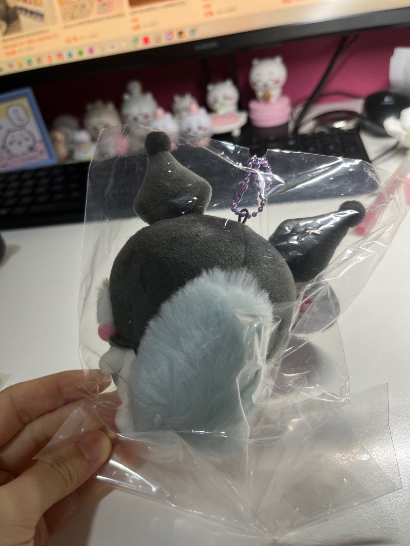 Chikawa x Sanrio Characters Kuromi Plushie 小桃 飛鼠, 興趣及遊戲, 玩具 & 遊戲類 ...