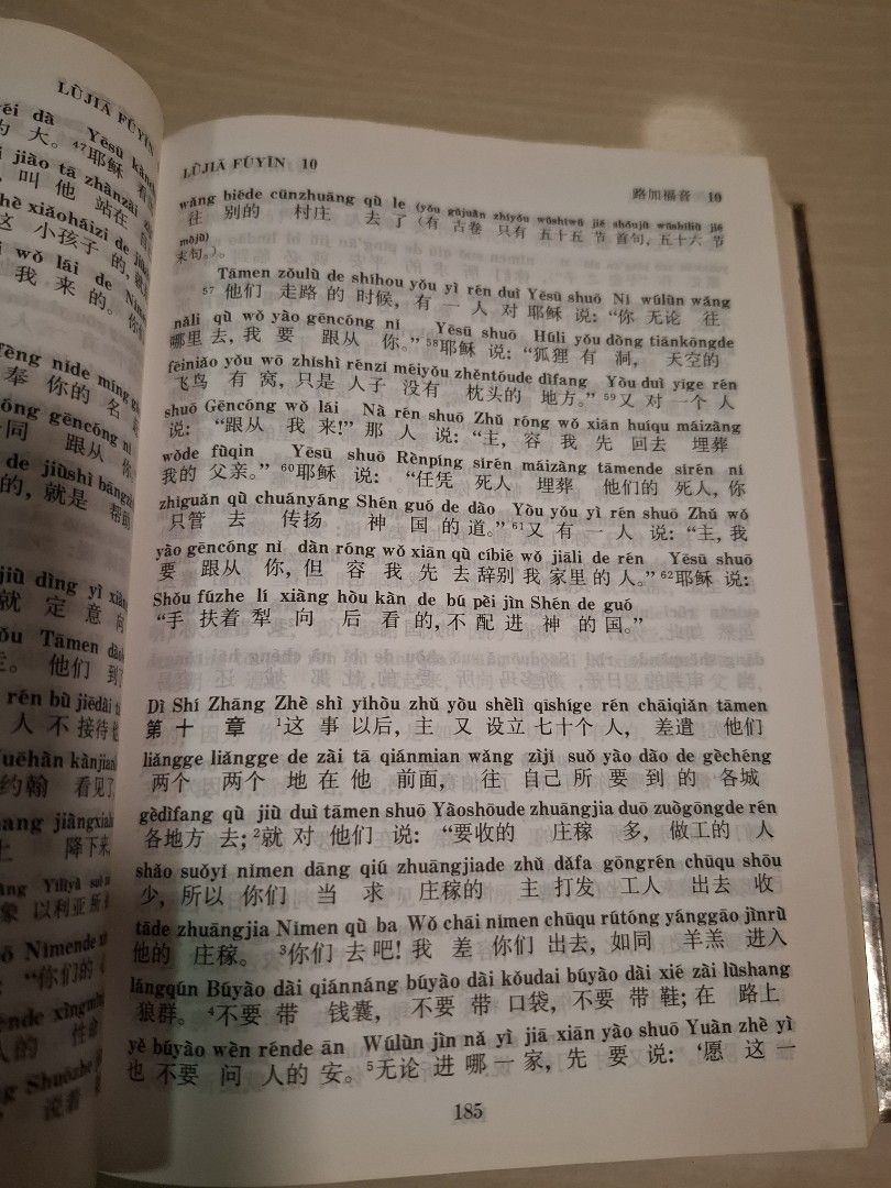 Chinese Bible (New Testament only) with han yu pin yin, Hobbies & Toys ...