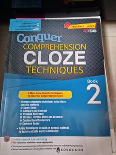 Conquer Comprehension Cloze Techniques Book 3, Hobbies & Toys, Books ...