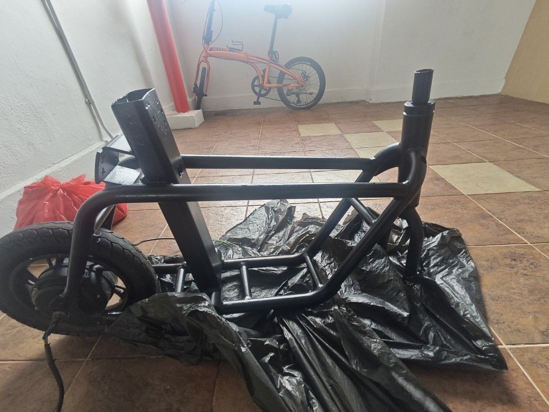 Custom Electric Bike Frame - Black, Sports Equipment, Bicycles & Parts, Parts & Accessories on ...