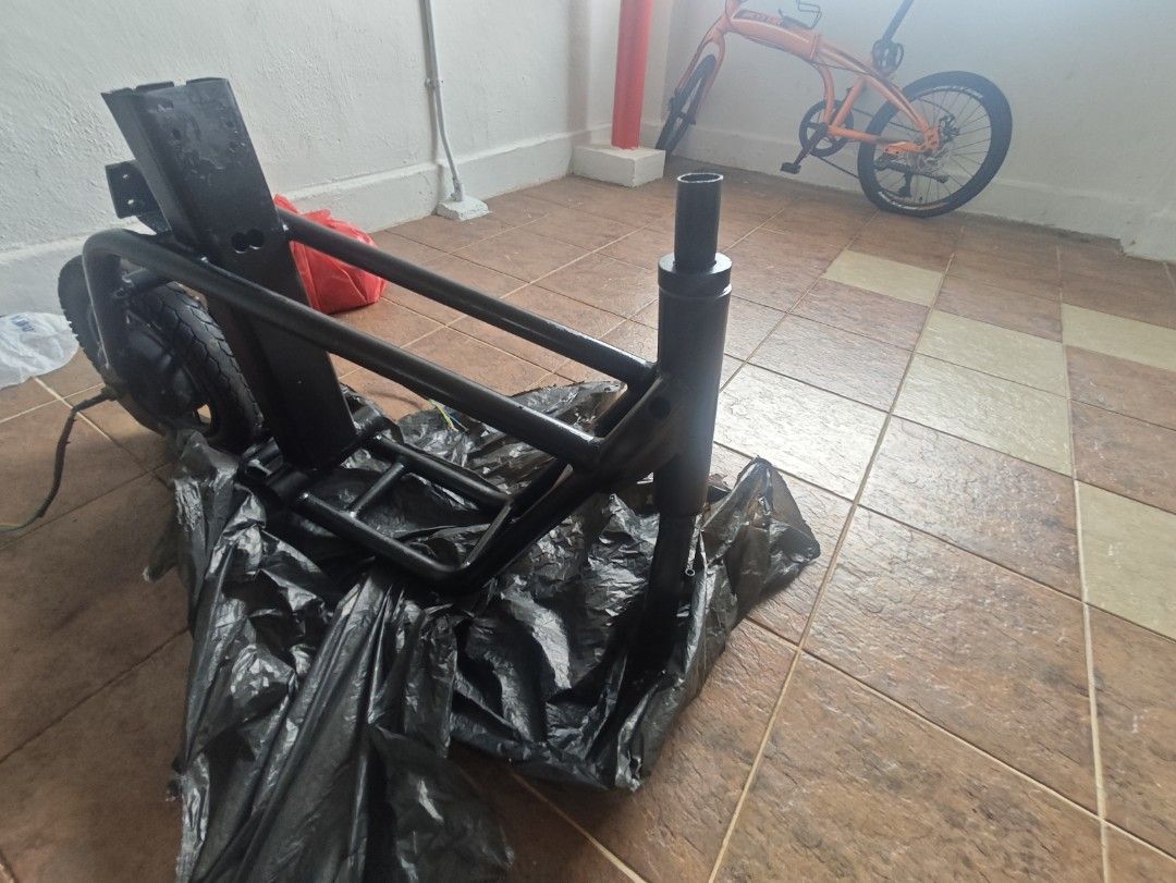 Custom Electric Bike Frame - Black, Sports Equipment, Bicycles & Parts, Parts & Accessories on ...