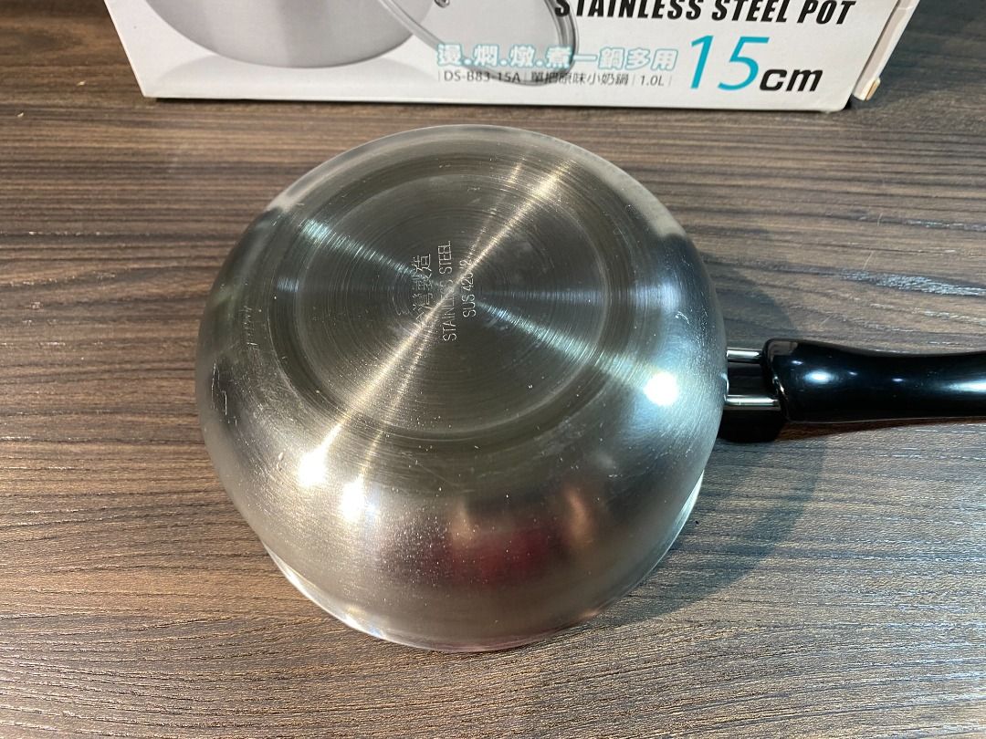 Dashiang 不鏽鋼 單把小奶鍋 15公分 1L 電爐 紅外線 瓦斯爐 電磁爐 鹵素爐適用 DS-B83-15, 電視及其他電器 , 廚房 ...