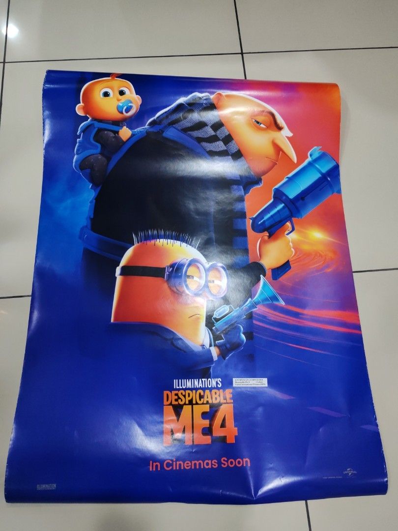 Despicable Me 4 Movie Poster, Hobbies & Toys, Collectibles ...