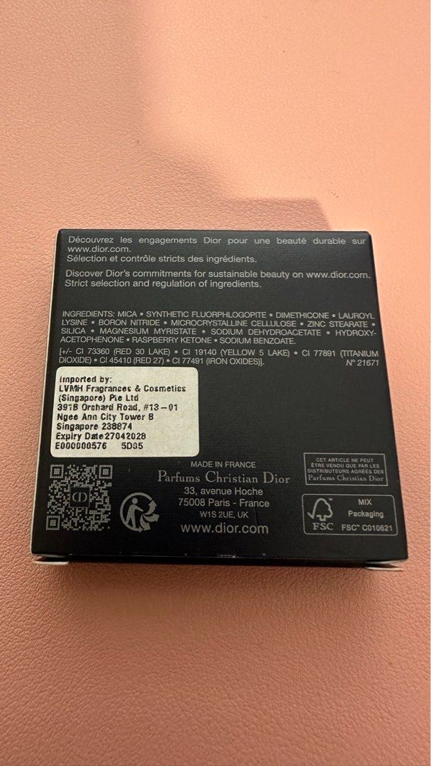 Dior Backstage Rosy Glow Blush - 015 Cherry, Beauty & Personal Care ...