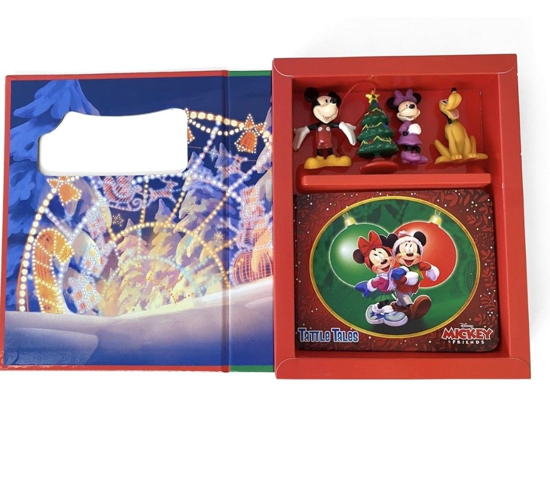 Disney Mickey & Friends Tattle Tales Christmas Storybook with 4 ...