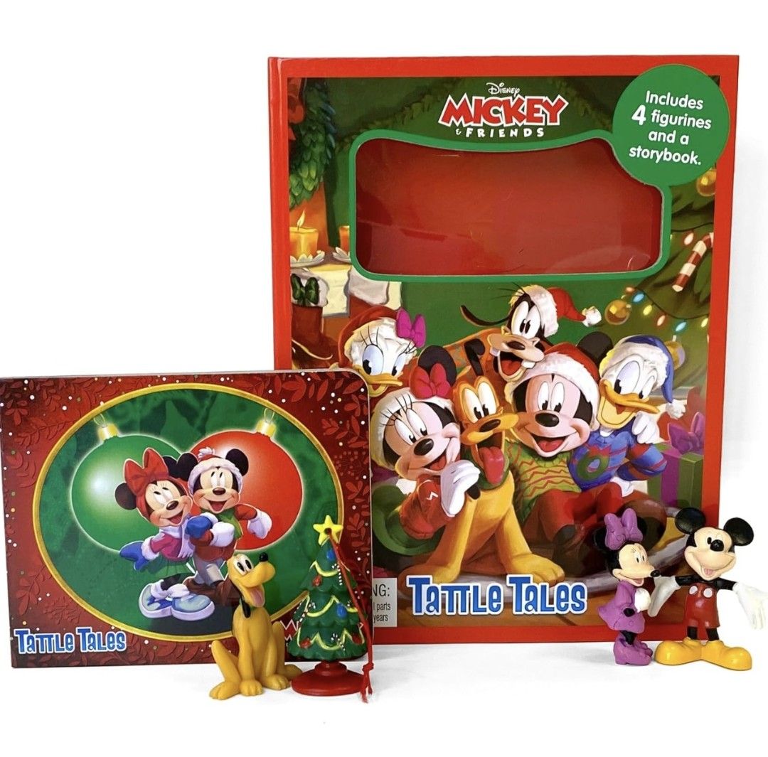 Disney Mickey & Friends Tattle Tales Christmas Storybook with 4 ...