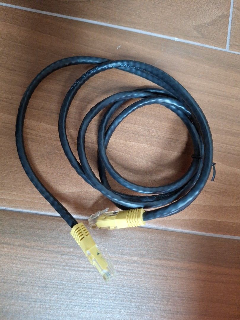 Ethernet Cable - Black, Computers & Tech, Parts & Accessories, Cables ...