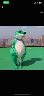 🦕 Blue Dinosaur Mascot Costume, Hobbies & Toys, Occasions & Party ...