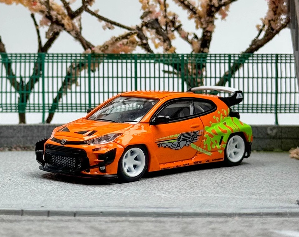 FUJI Toyota GR Yaris Pandem Rocket Bunny Modified FNF Orange Livery ...
