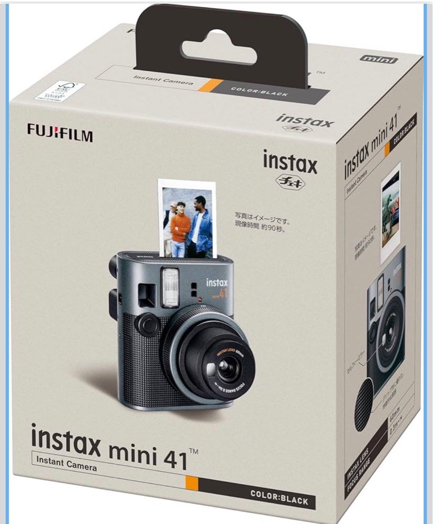 Fujifilm Instax Mini 41 Instant Camera - Black, Photography, Cameras on ...
