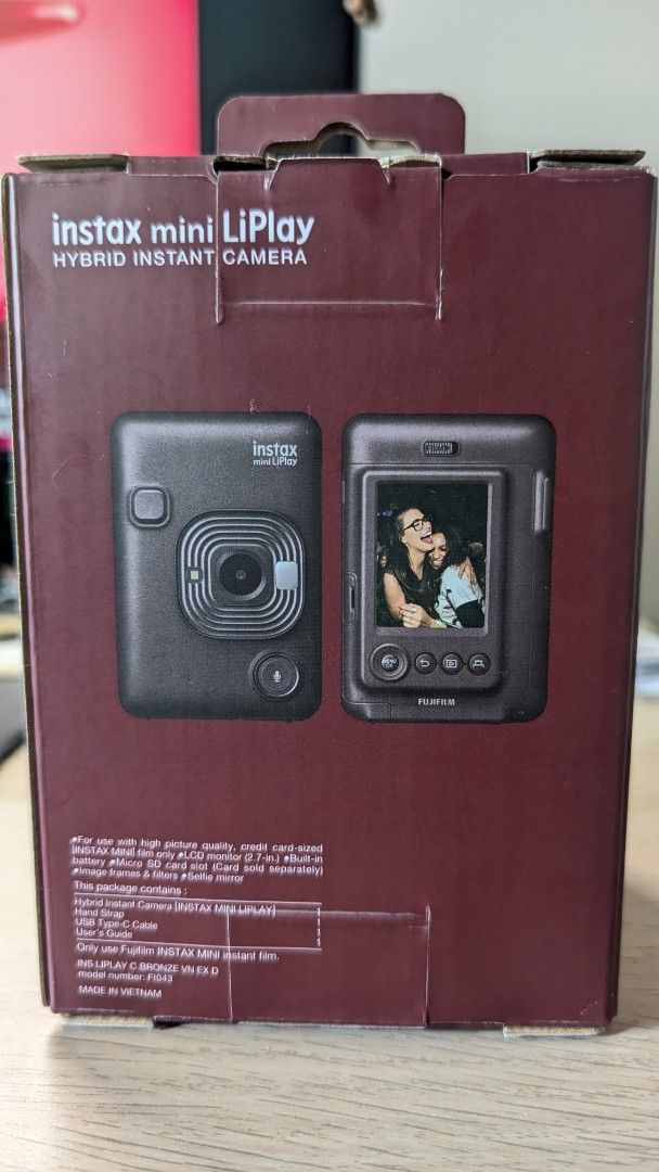 Fujifilm Instax Mini LiPlay Hybrid Instant Camera - Deep Bronze ...