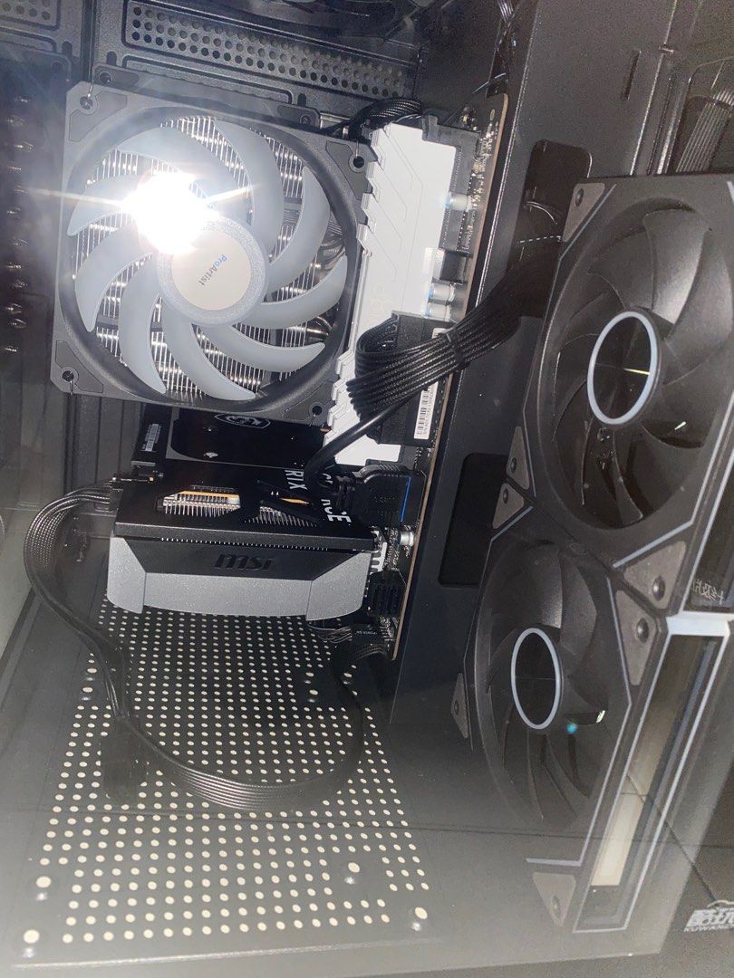 Gaming PC Setup - MSI RTX 5060, Keyboard, Headset, Monitor, Computers ...