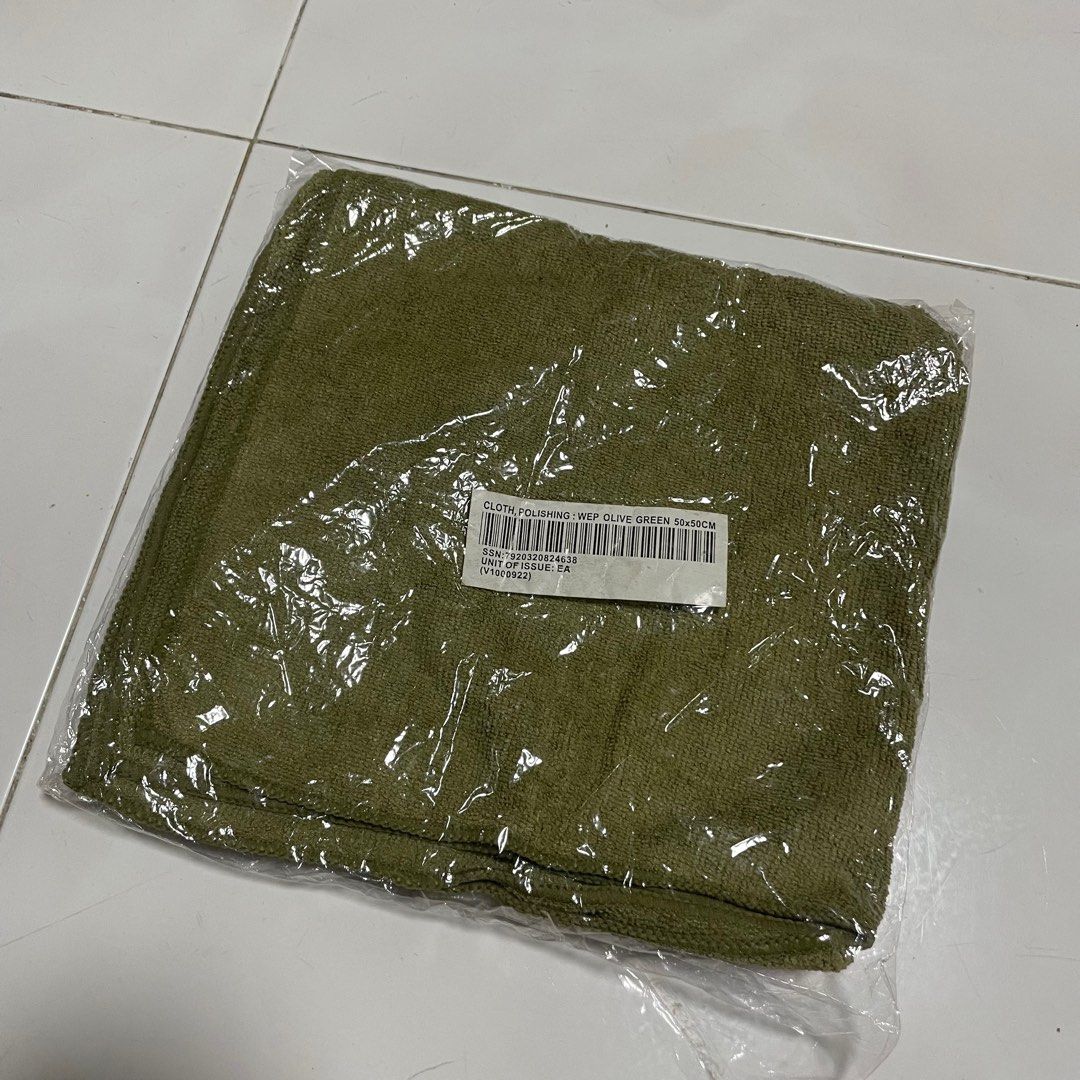 Green micro fiber saf NS BMT reservists SBB SBA polishing cloth ...