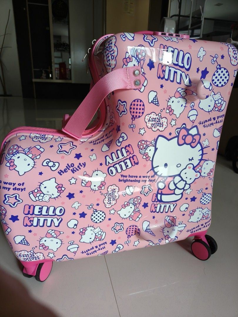 Hello Kitty Kids' Ride-On Suitcase, Hobbies & Toys, Travel, Luggage on ...