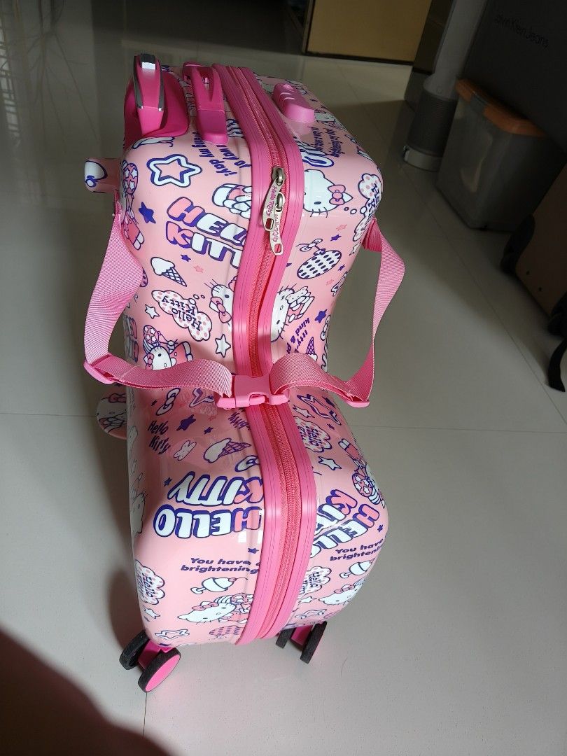 Hello Kitty Kids' Ride-On Suitcase, Hobbies & Toys, Travel, Luggage on ...