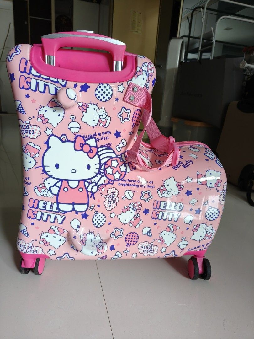 Hello Kitty Kids' Ride-On Suitcase, Hobbies & Toys, Travel, Luggage on ...