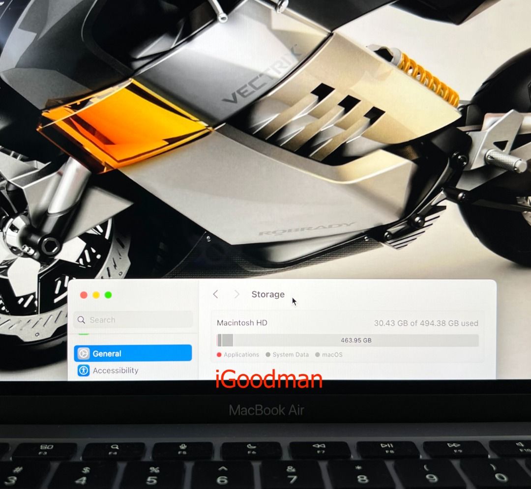 High spec 16gb Ram 512gb SSD Macbook Air 13" M1 CPU (A2337) Touch ID ...