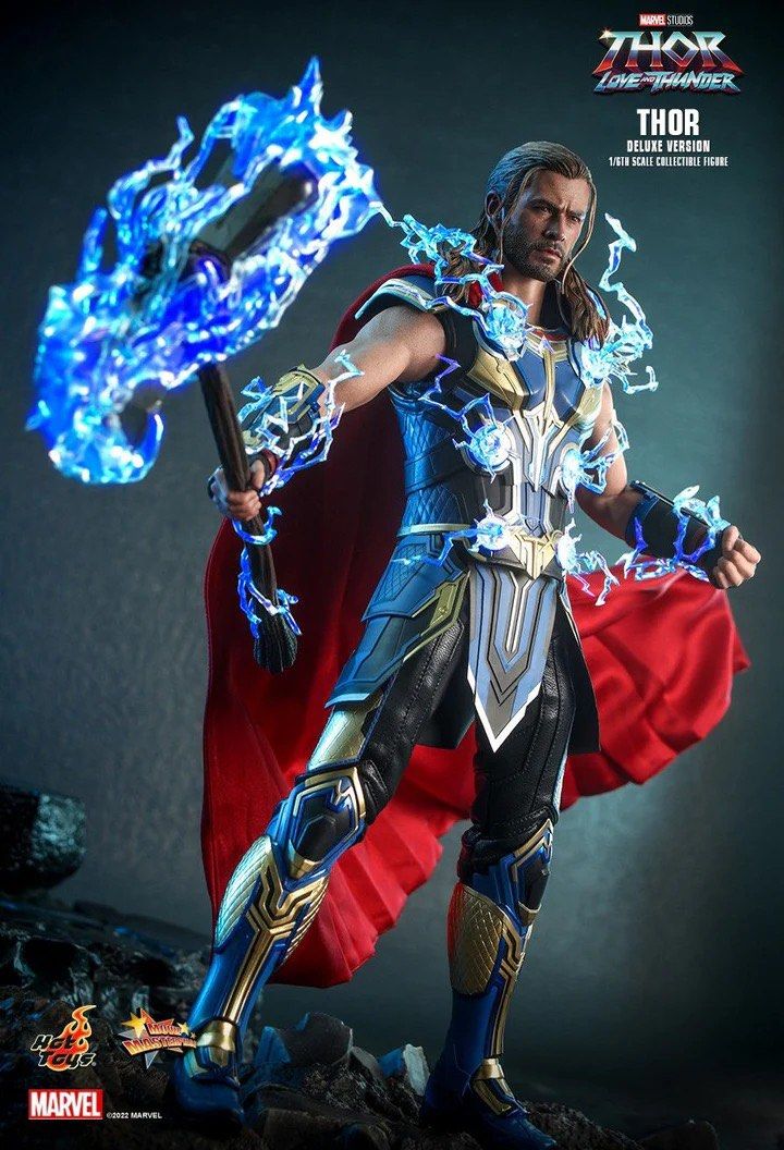 Hot Toys Thor Love and Thunder Deluxe Version 1/6 Scale Figure, Hobbies ...
