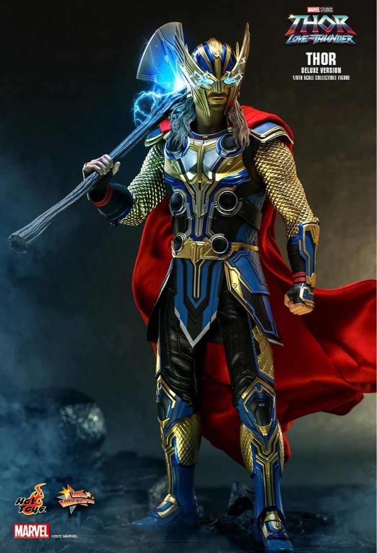 Hot Toys Thor Love and Thunder Deluxe Version 1/6 Scale Figure, Hobbies ...