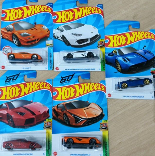 Hot Wheels Diecast Cars - Lambo McLaren Pagani, Hobbies & Toys, Toys ...