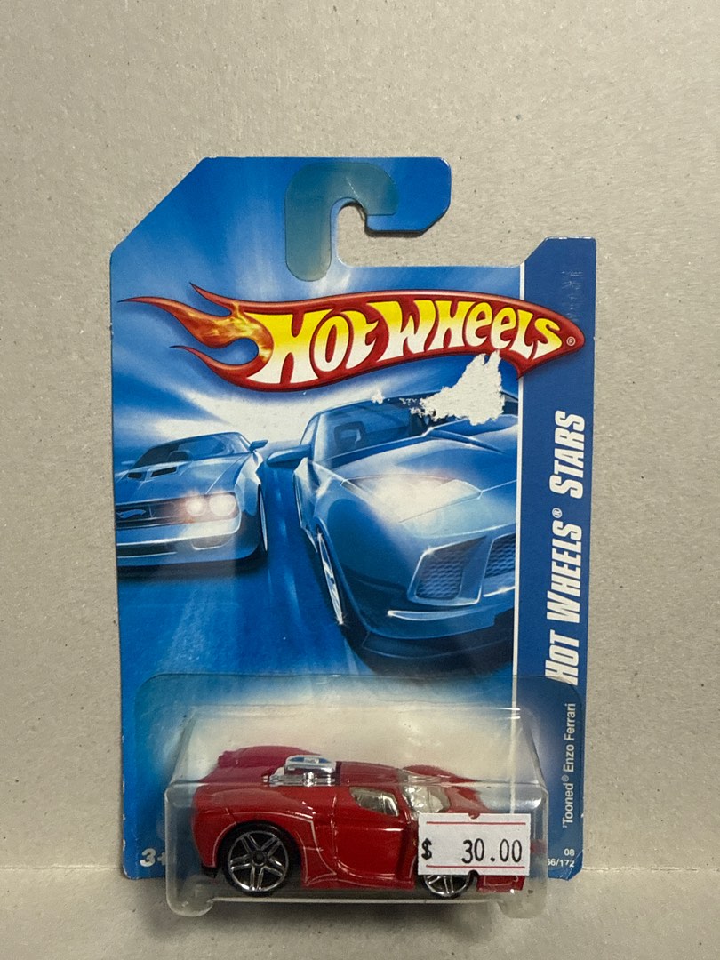 Hot Wheels 'Tooned' Enzo Ferrari Diecast Car, Hobbies & Toys, Toys ...