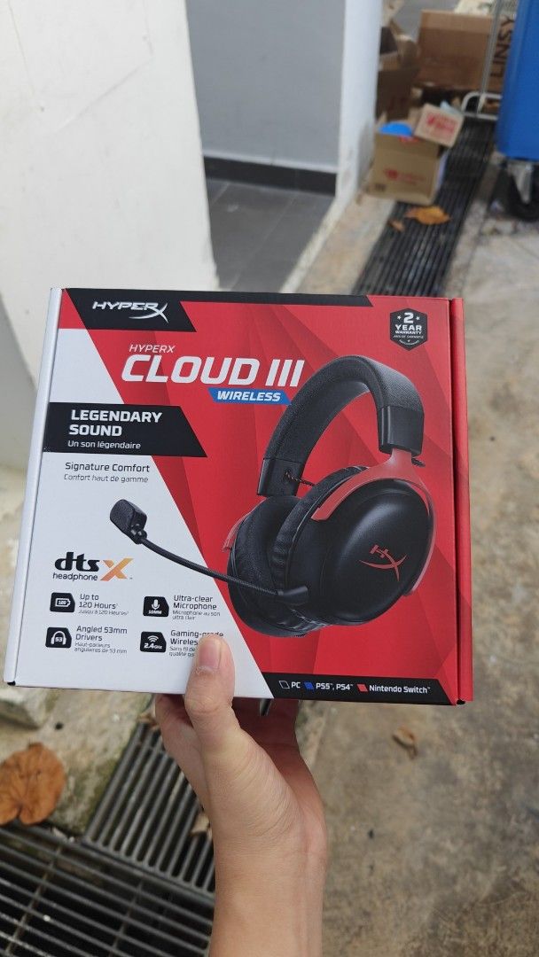 HyperX Cloud III Wireless Gaming Headset, Audio, Headphones & Headsets ...