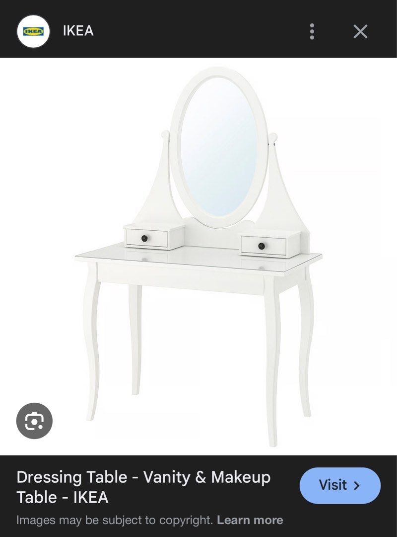 Ikea Dressing Table With Mirror, Furniture & Home Living, Furniture ...