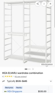IKEA Corner Wardrobe with Mirror, Furniture & Home Living, Furniture ...