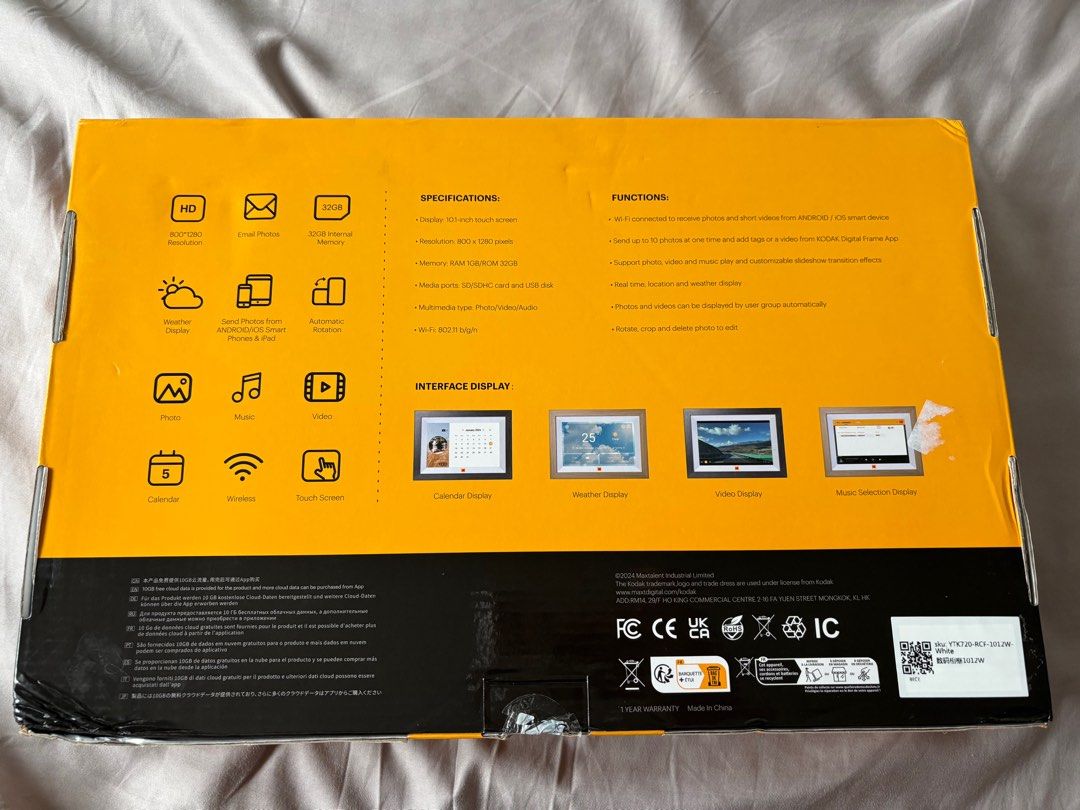 Kodak Classic 10-Inch Wi-Fi Photo Frame, Furniture & Home Living, Home ...