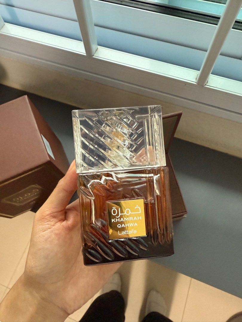 Lattafa Khamrah Qahwa Eau de Parfum 100ml, Beauty & Personal Care ...