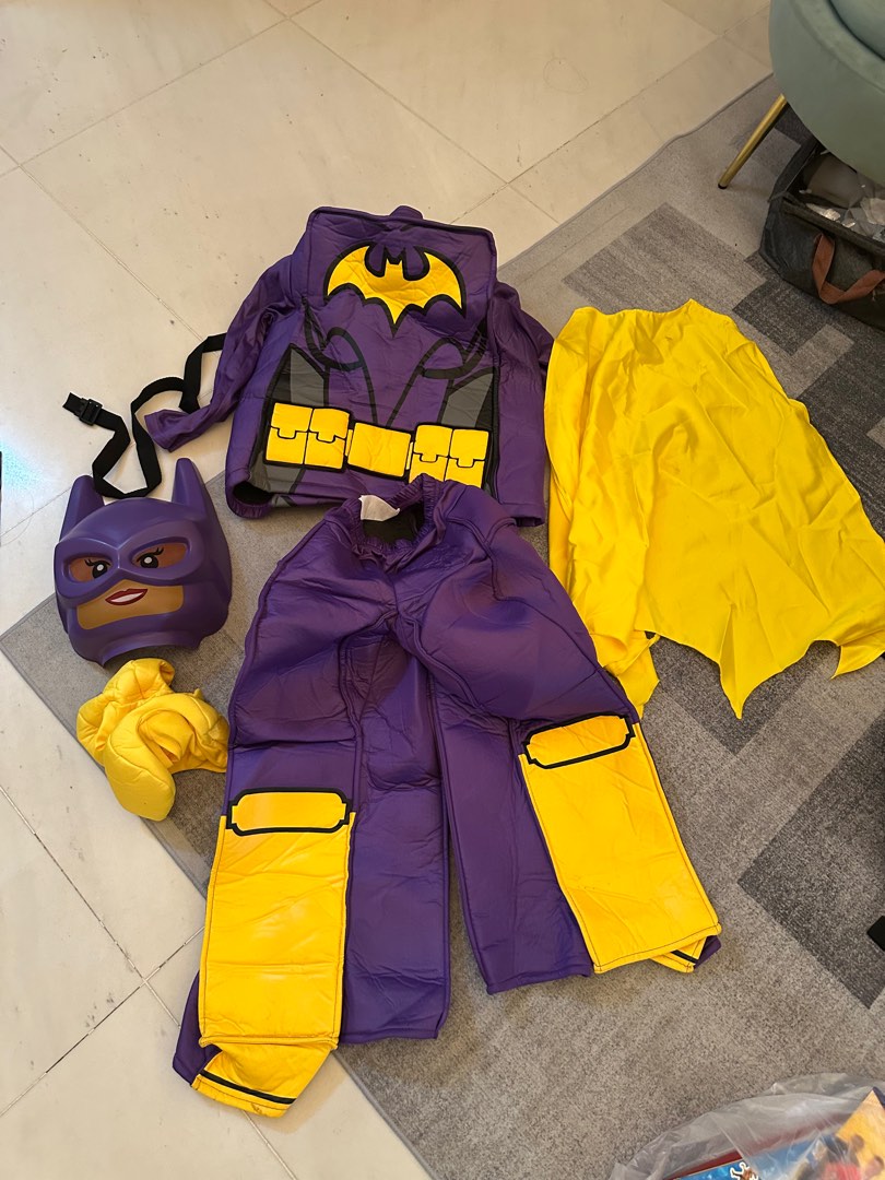Lego Batman & Batgirl Costume Set, Babies & Kids, Babies & Kids Fashion ...