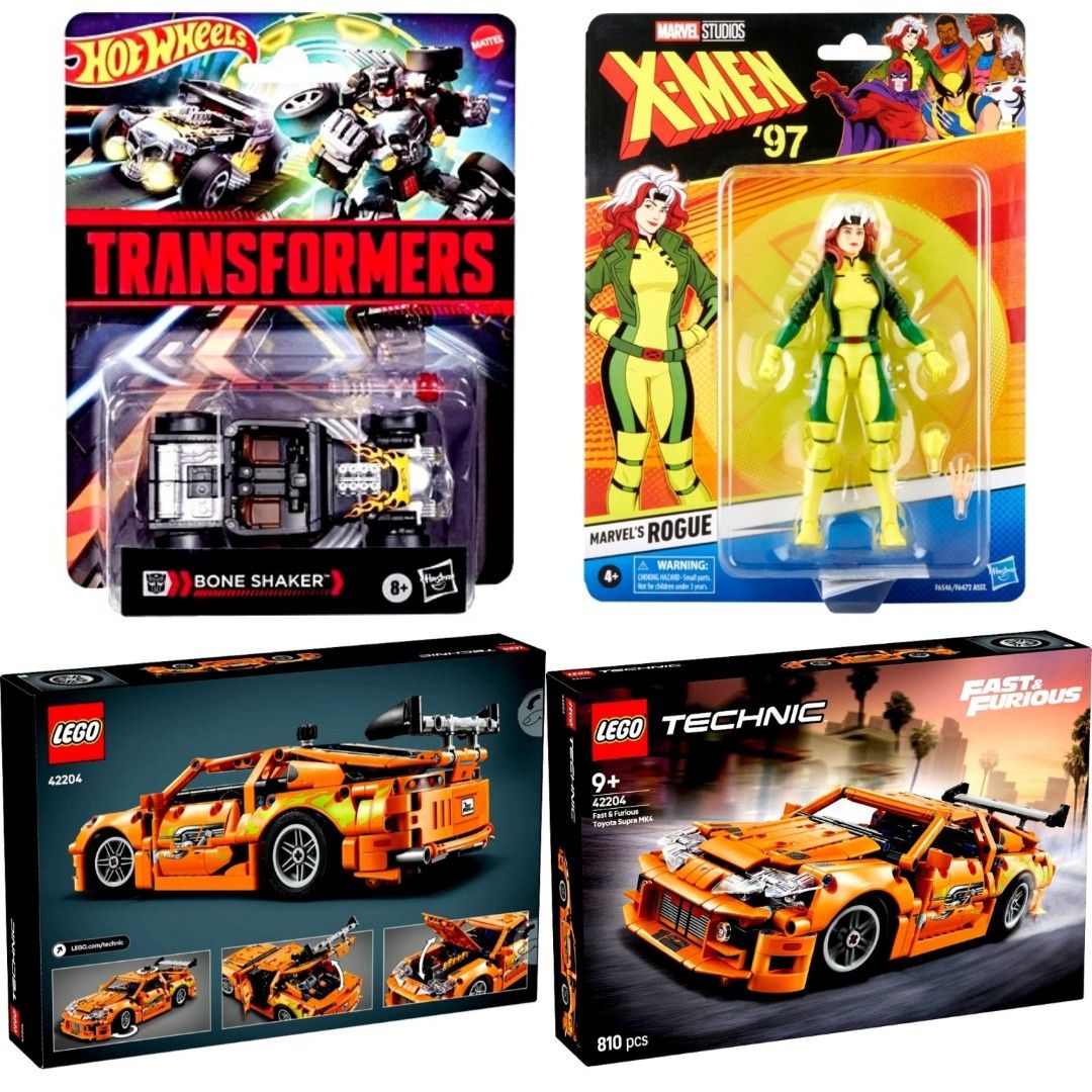 Lego Technic Fast & Furious 42204 Toyota Supra MK4, Marvel Legends X ...