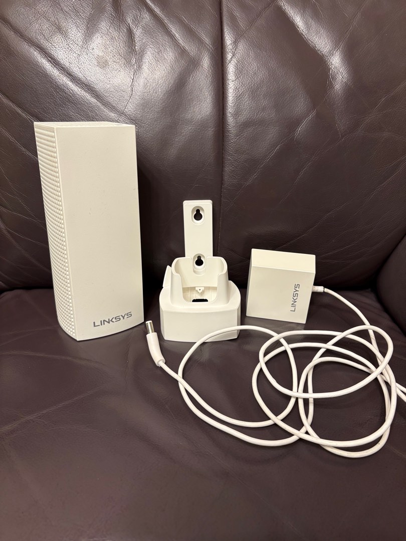 Linksys Velop WHW03 V2 無線路由器（包含主機、充電座和電源線）, 電腦＆科技, 電腦周邊及配件, Wifi及上網相關產品 ...