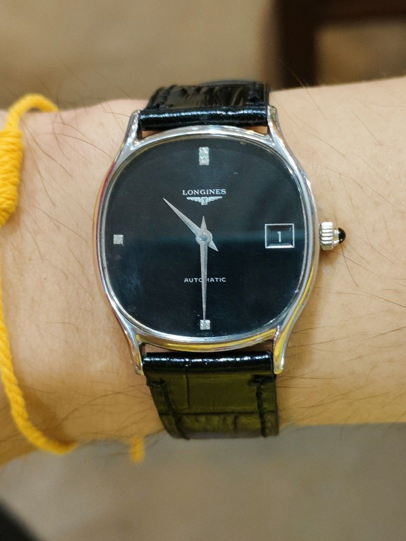 Longines Automatic Men Diamond Black Year End Offer Highly Collectible ...
