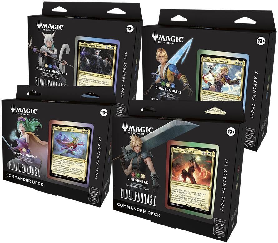Magic The Gathering Final Fantasy Commander Decks, Hobbies & Toys, Toys ...