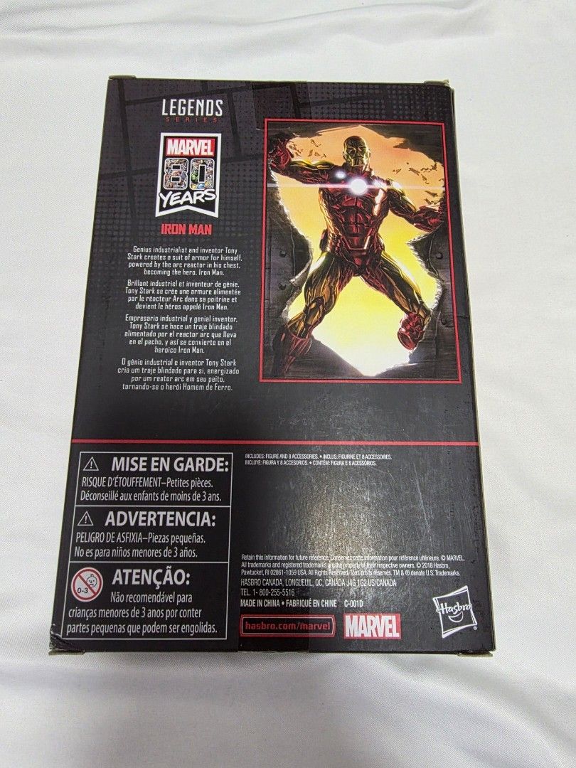 Marvel Legends Iron Man (80th Anniversary) 1/12 Scale Action Figure ...