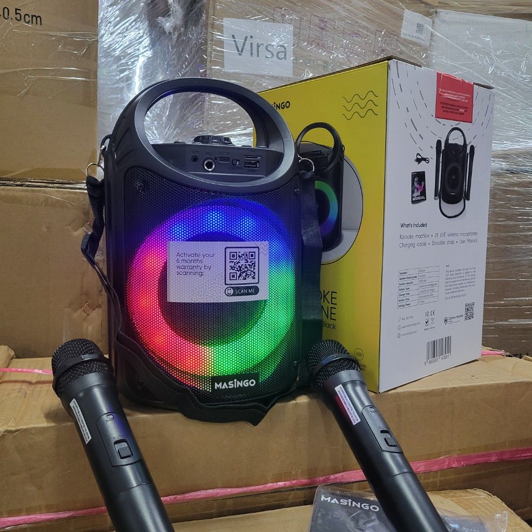 MasinGo Bluetooth Speaker with Mics, 音響器材, Soundbar、揚聲器、藍牙喇叭、耳擴 - Carousell