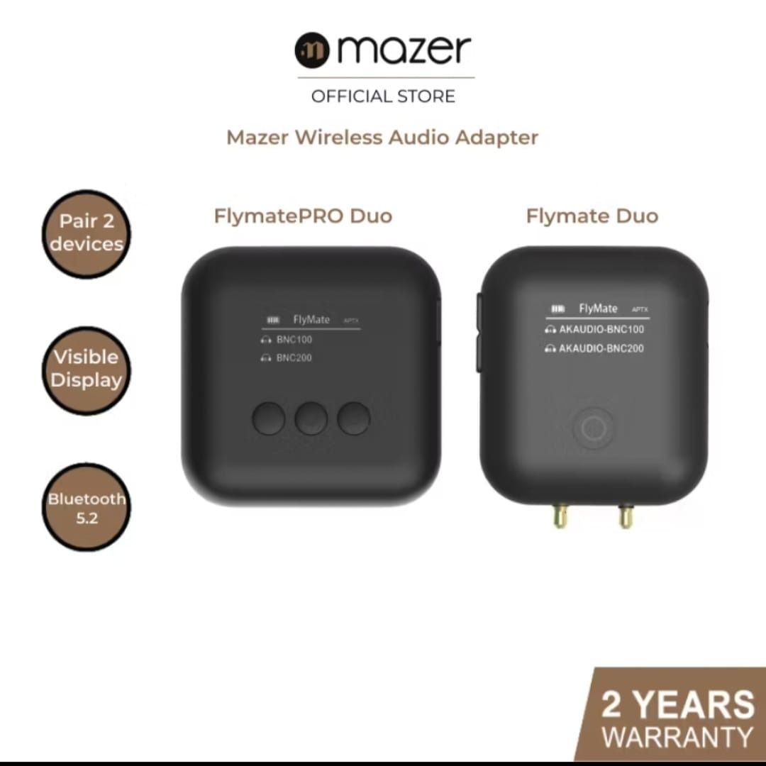 Mazer FlymatePRO Duo Inflight Wireless Dual Audio Bluetooth Adapter ...