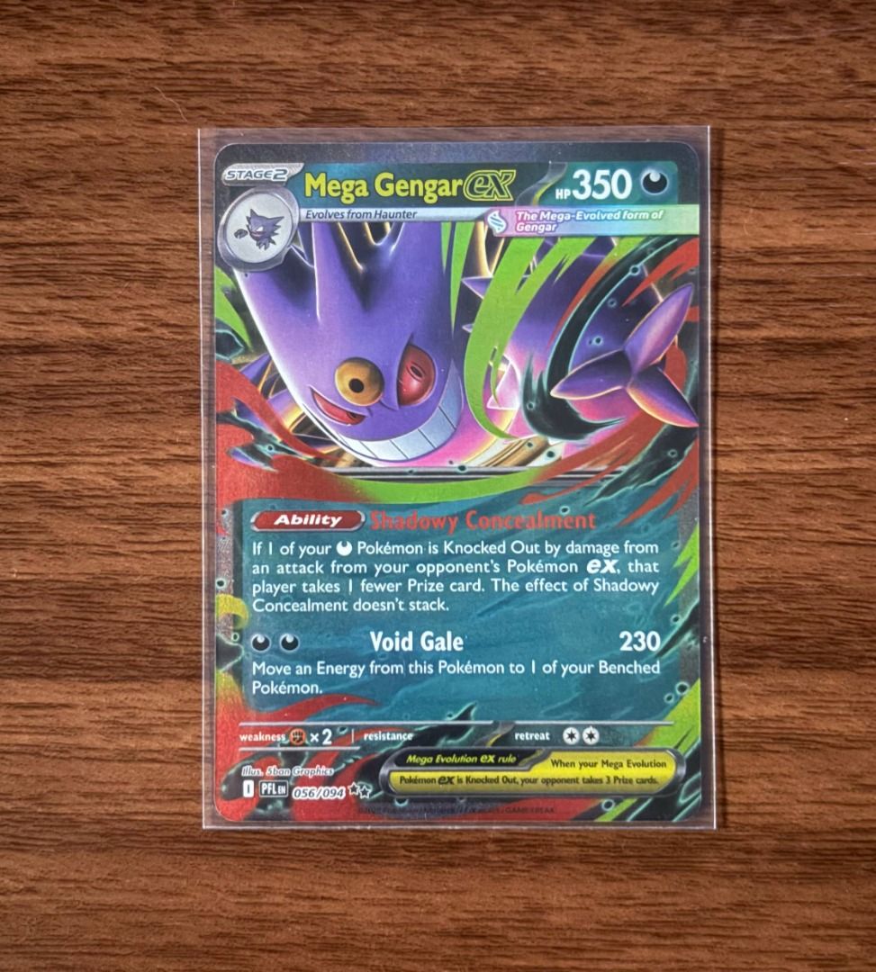 Mega Gengar ex (056/094) Double Rare DR Holo NM | Phantasmal Flames EN ...