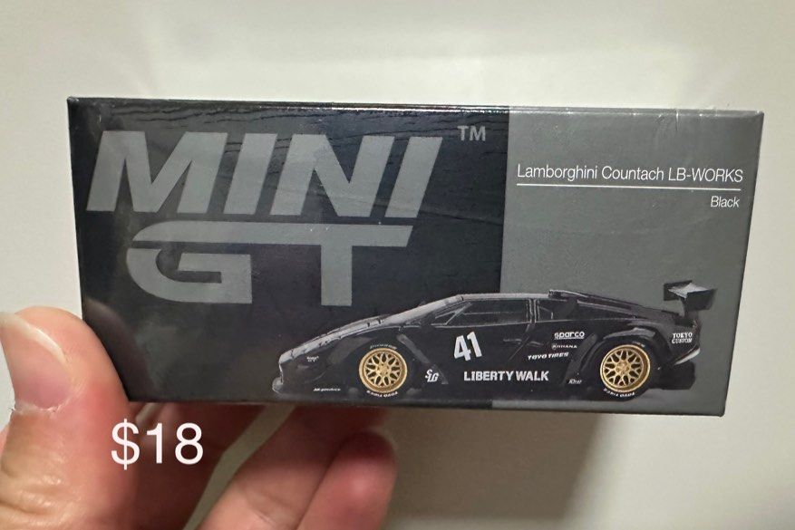 Mini GT Lamborghini Countach LB-WORKS Black, Hobbies & Toys, Toys ...