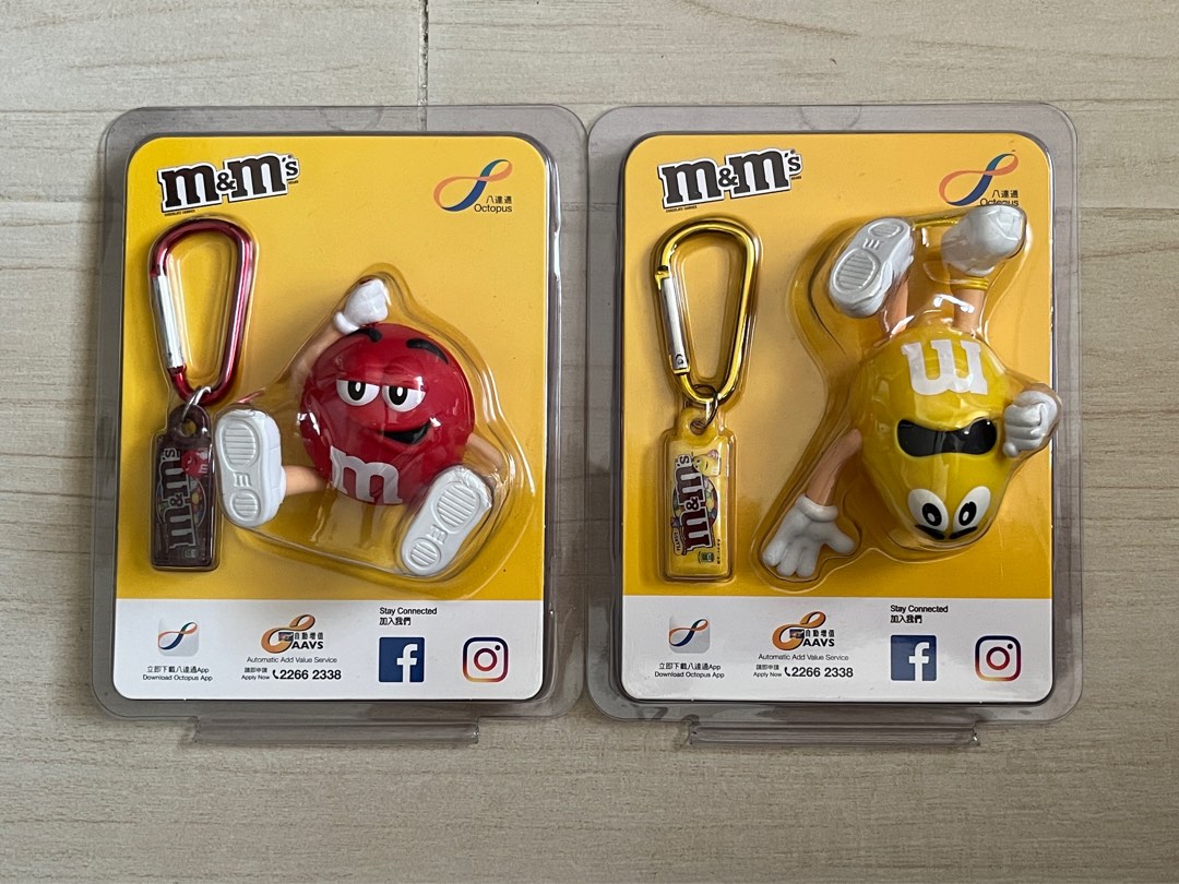M&M's 八達通 呀紅 呀黃 M&M’s Octopus Red Yellow, 門票＆禮券, 本地景點門票及交通 - Carousell
