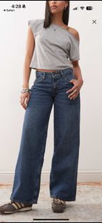 motel rocks roomy extra wide low rise jeans, Women's Fashion, Bottoms ...