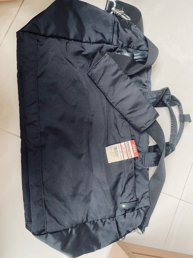 MUJI Square Boston Bag - S - Black, Men's Fashion, Bags, Sling Bags on ...