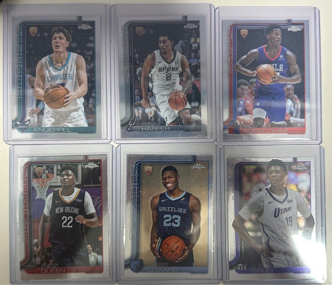 NBA 球星卡 Knueppel, Harper, Edgecombe 等, 興趣及遊戲, 收藏品及紀念品, 明星周邊 - Carousell