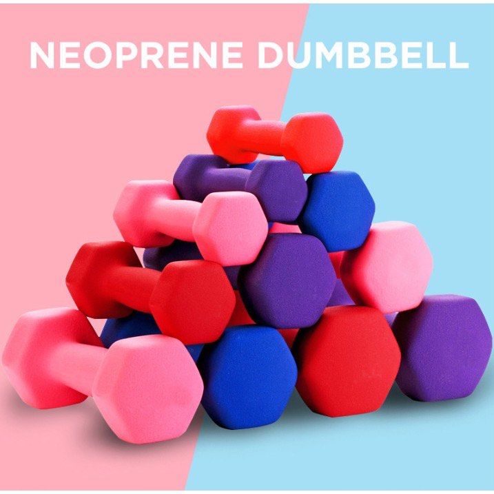 Neoprene Dumbbell - 1KG, Sports Equipment, Exercise & Fitness, Weights ...