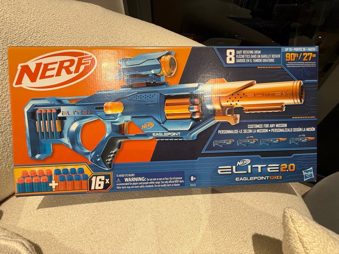 Nerf Gun Elite 2.0 Eaglepoint RD-8 blaster., Hobbies & Toys, Toys ...